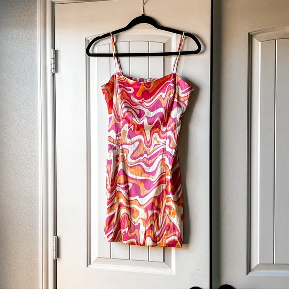 Sunday Best | Dresses | Sun Deh Aritzia Sunday Best Pink Orange Tie Dye ...